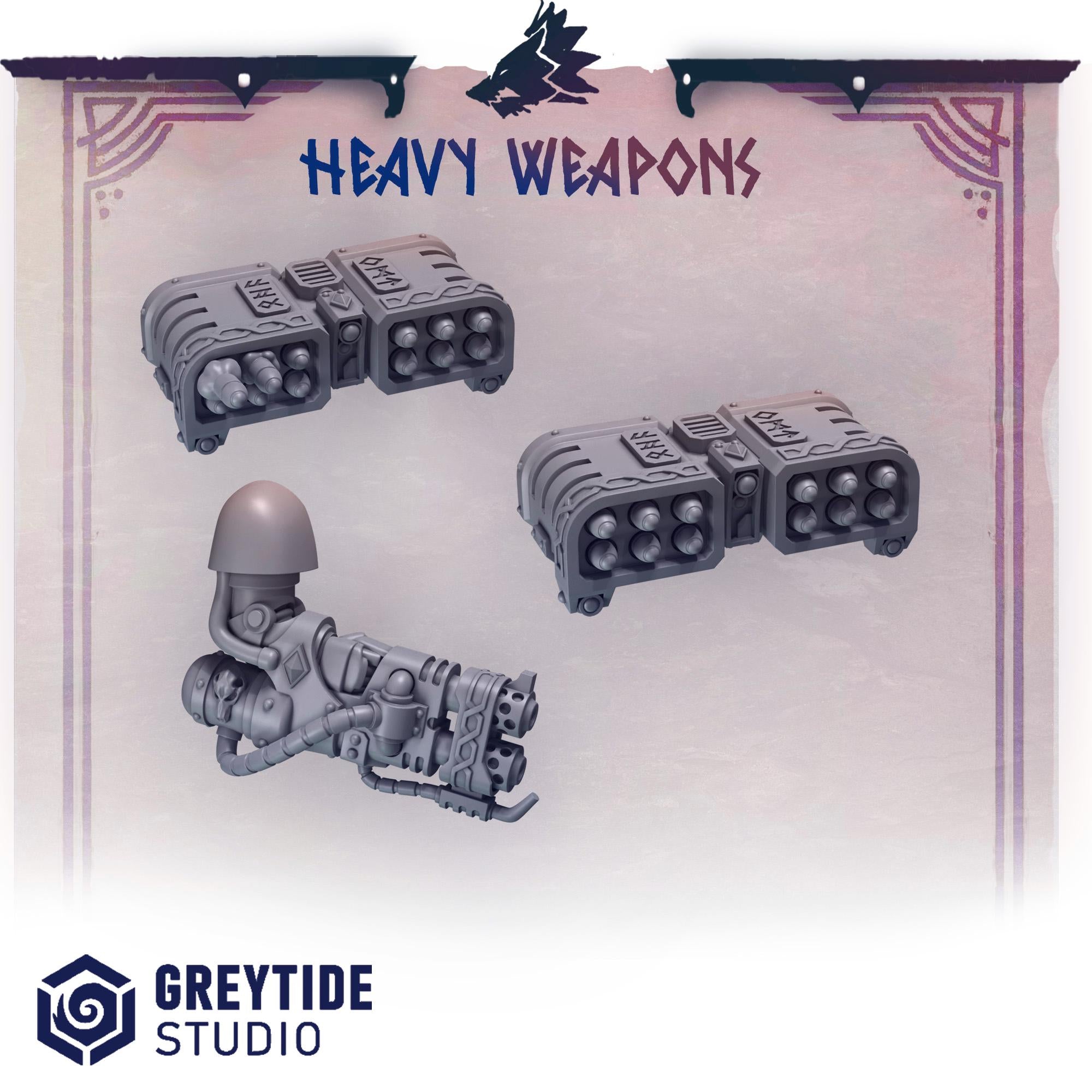 Heavy Weapons | Primal hounds | Greytide Studio – The Hobbyist Printer