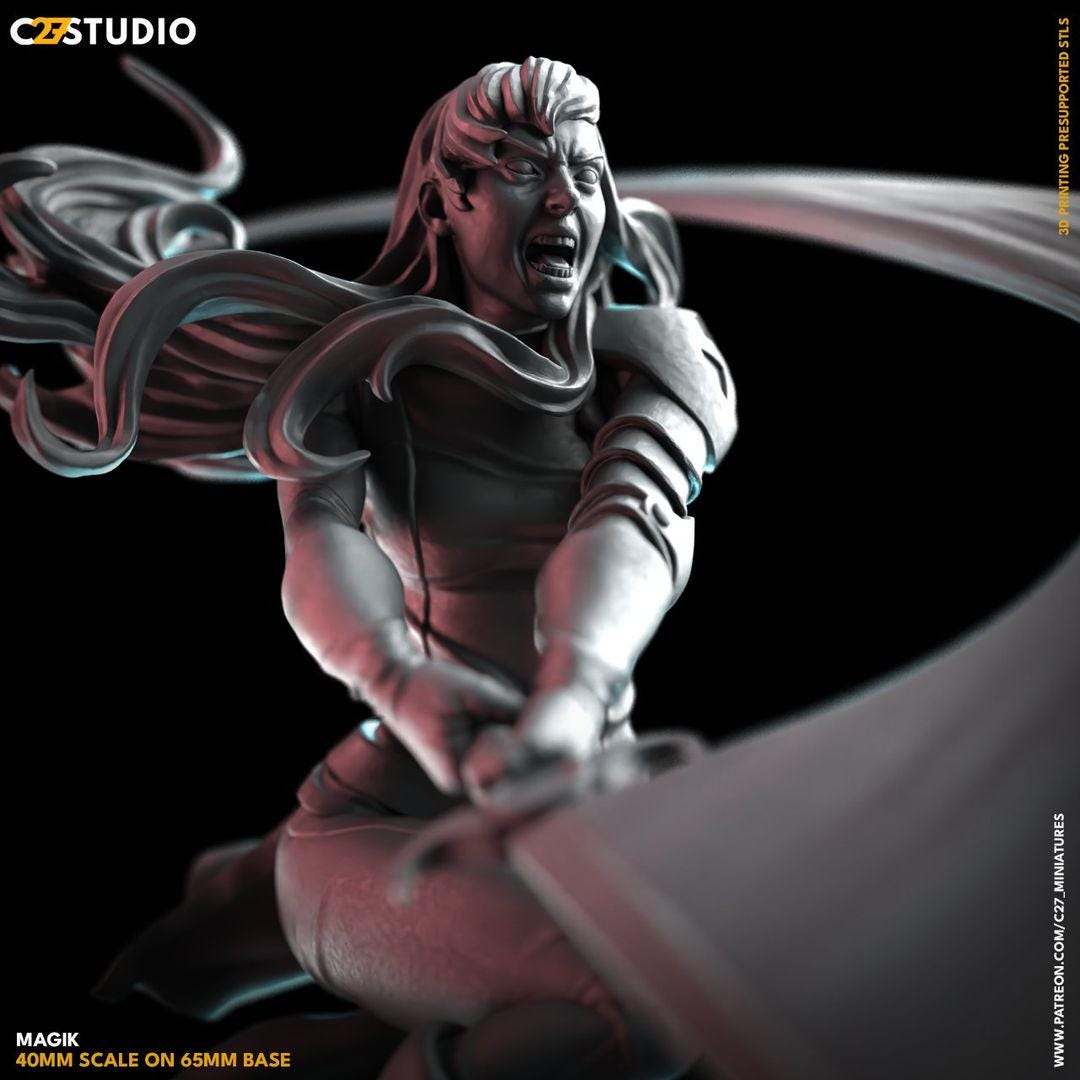 Fire limbo Queen - Crisis Protocol Proxy - Marvel Fan Art - 3d Printed ...